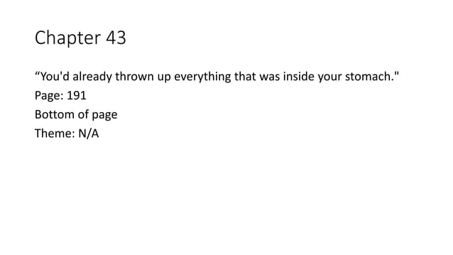 Holes Key Quotes - All Chapters | PPTX