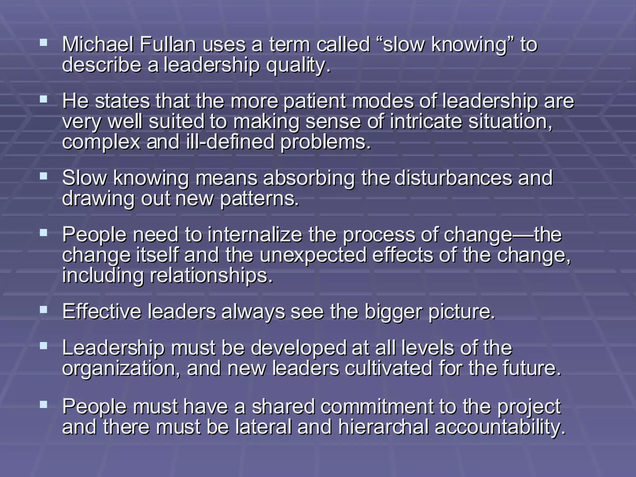 Fullans Power Point | PPT