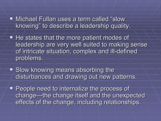 Fullans Power Point | PPT