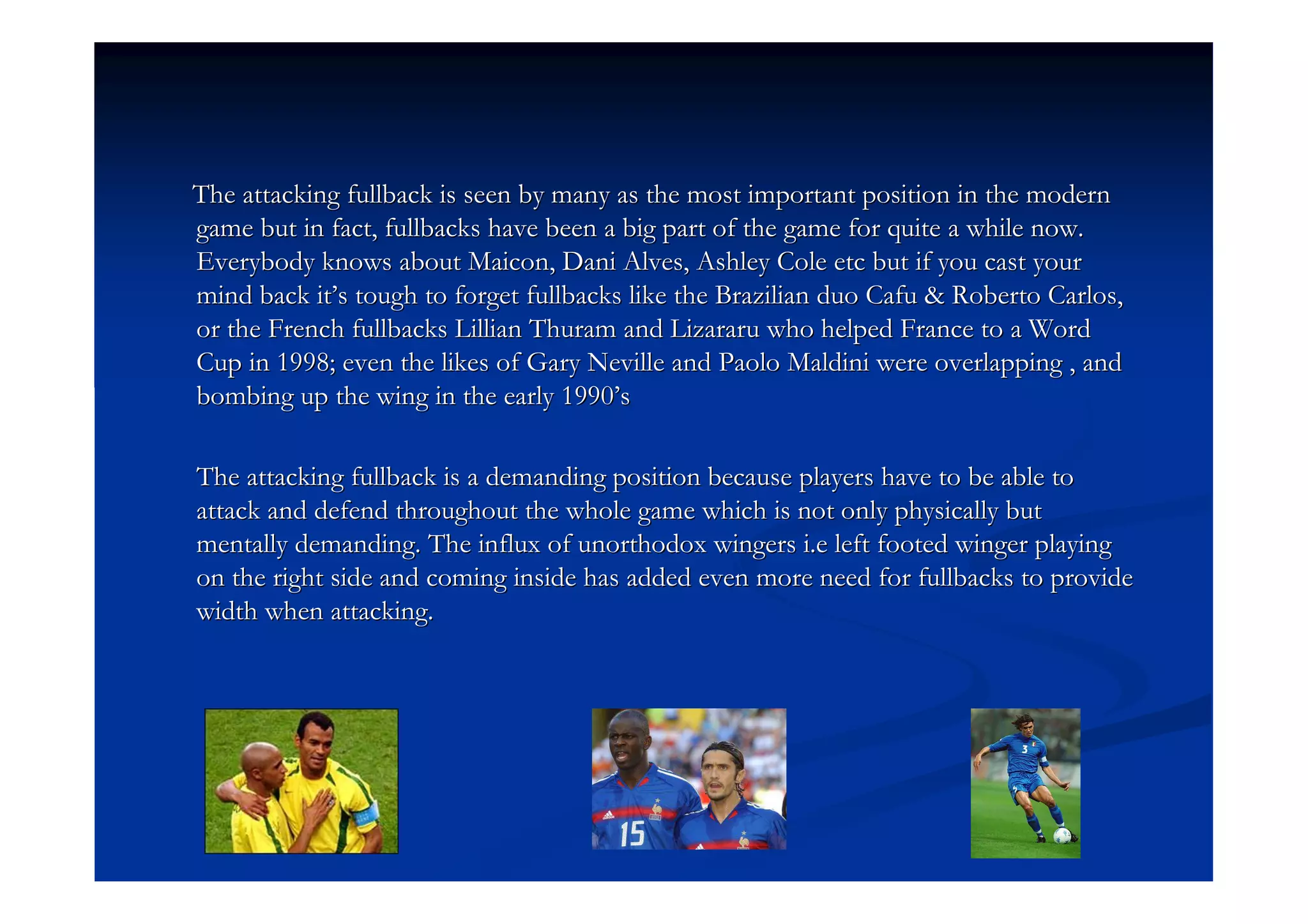 Fullbacks presentation | PDF