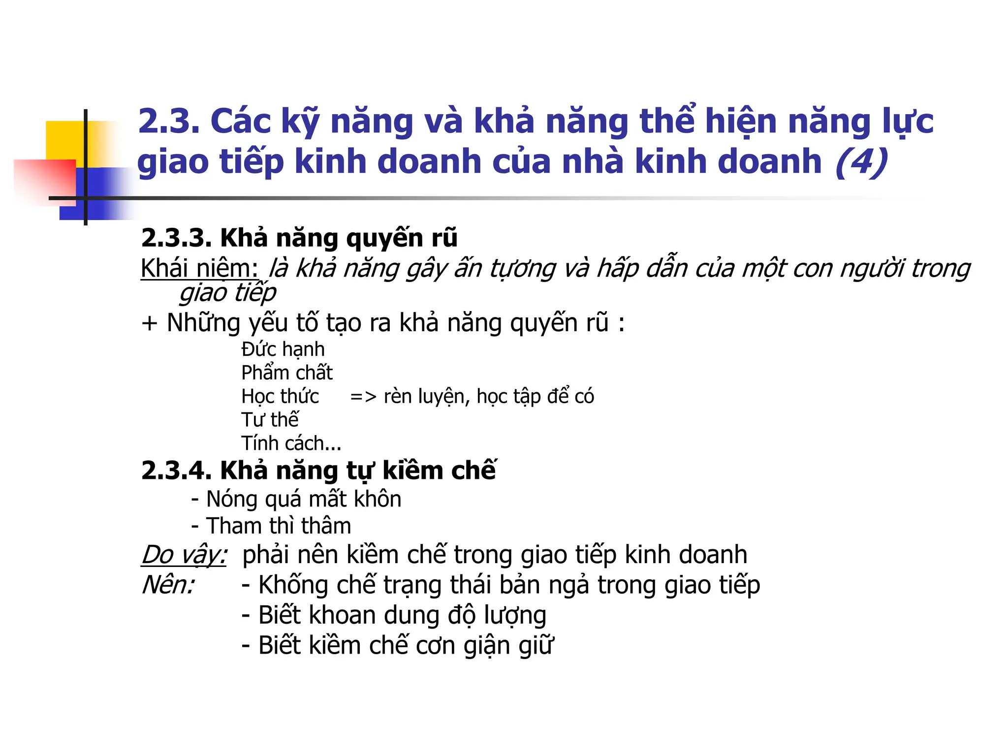 Bài giảng về giao tiếp và đàm phán kinh doanh trong QTKD | PDF