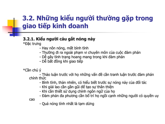 Bài giảng về giao tiếp và đàm phán kinh doanh trong QTKD | PDF