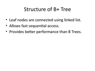 Comprehensive Overview of B Trees and B+ Trees in Data Storage and ...