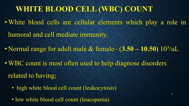 Full Blood Count (FBC) Interpretation.pptx | Blood Disorders | Diseases ...
