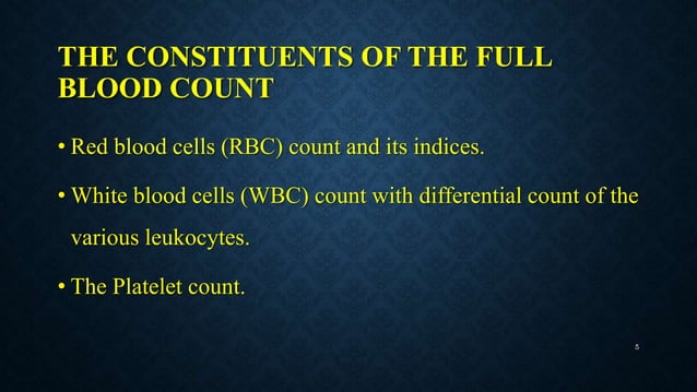 Full Blood Count (FBC) Interpretation.pptx | Blood Disorders | Diseases ...