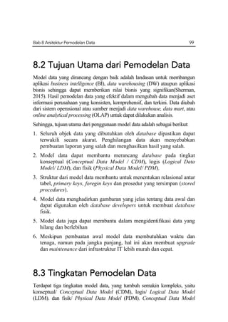 Arsitektur Pemodelan Data | PDF