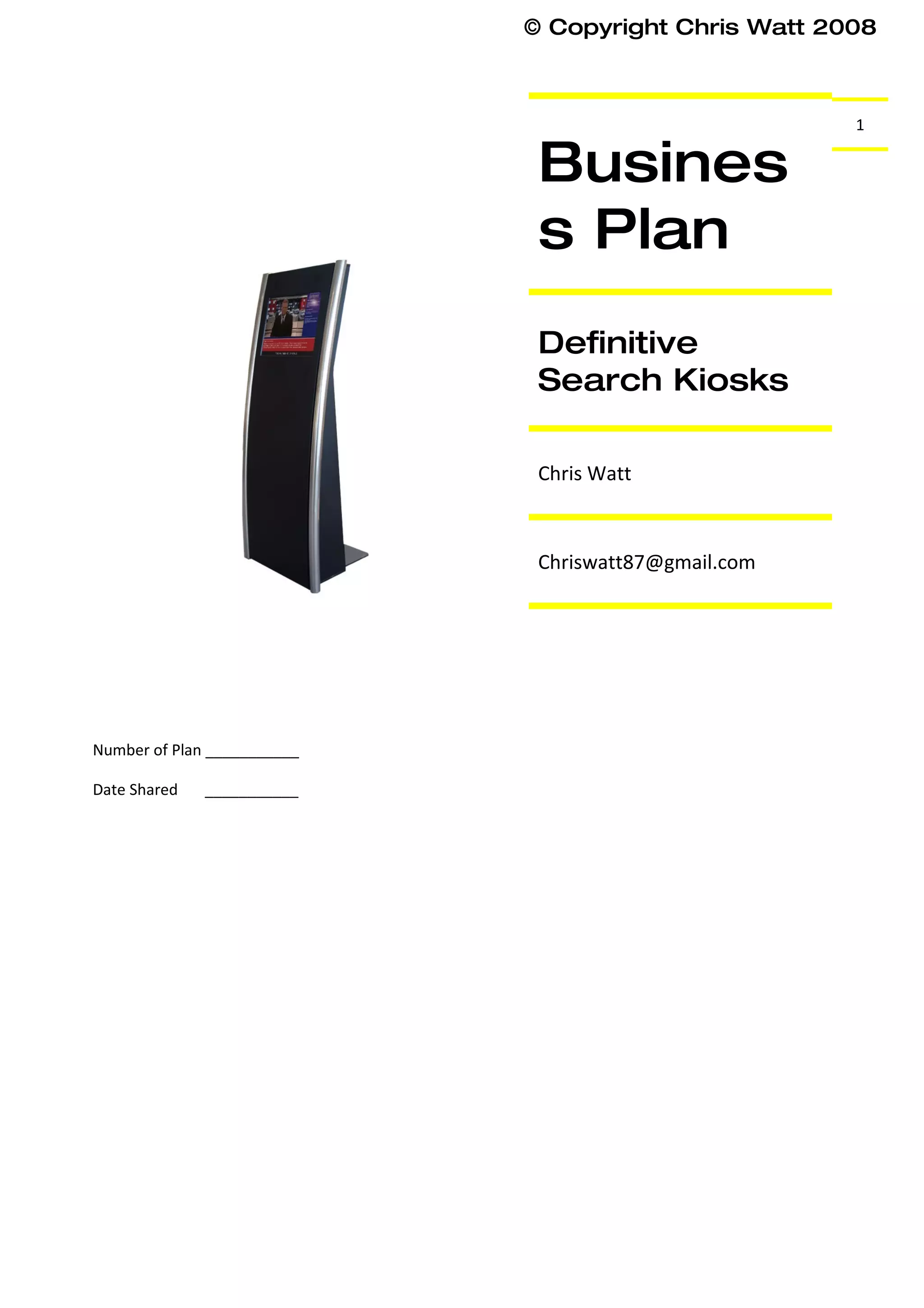 Mock Business Plan | PDF