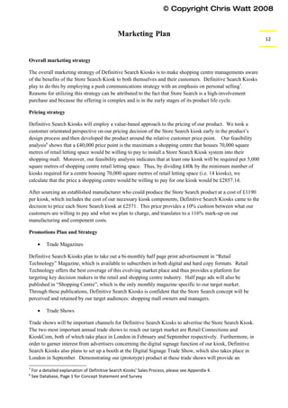 Mock Business Plan | DOC