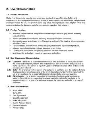 Flipkart Software Requirements Specification (SRS) | PDF