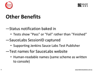 Saucery for Saucelabs | PPT