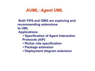agent uml الوكيل باستخدام لغة النمذجة الموحدة | PPTX