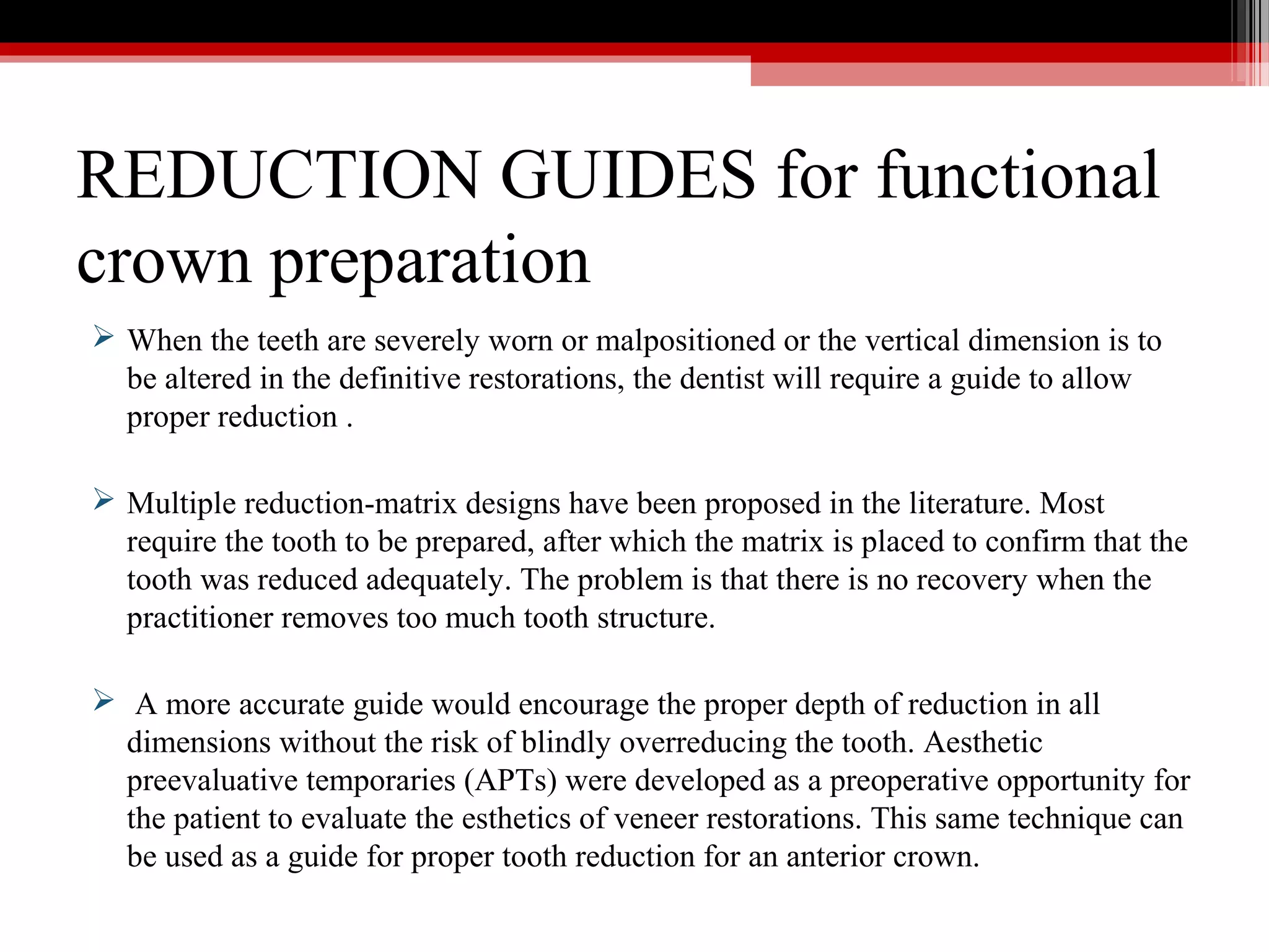 Full crown preparation | PPT