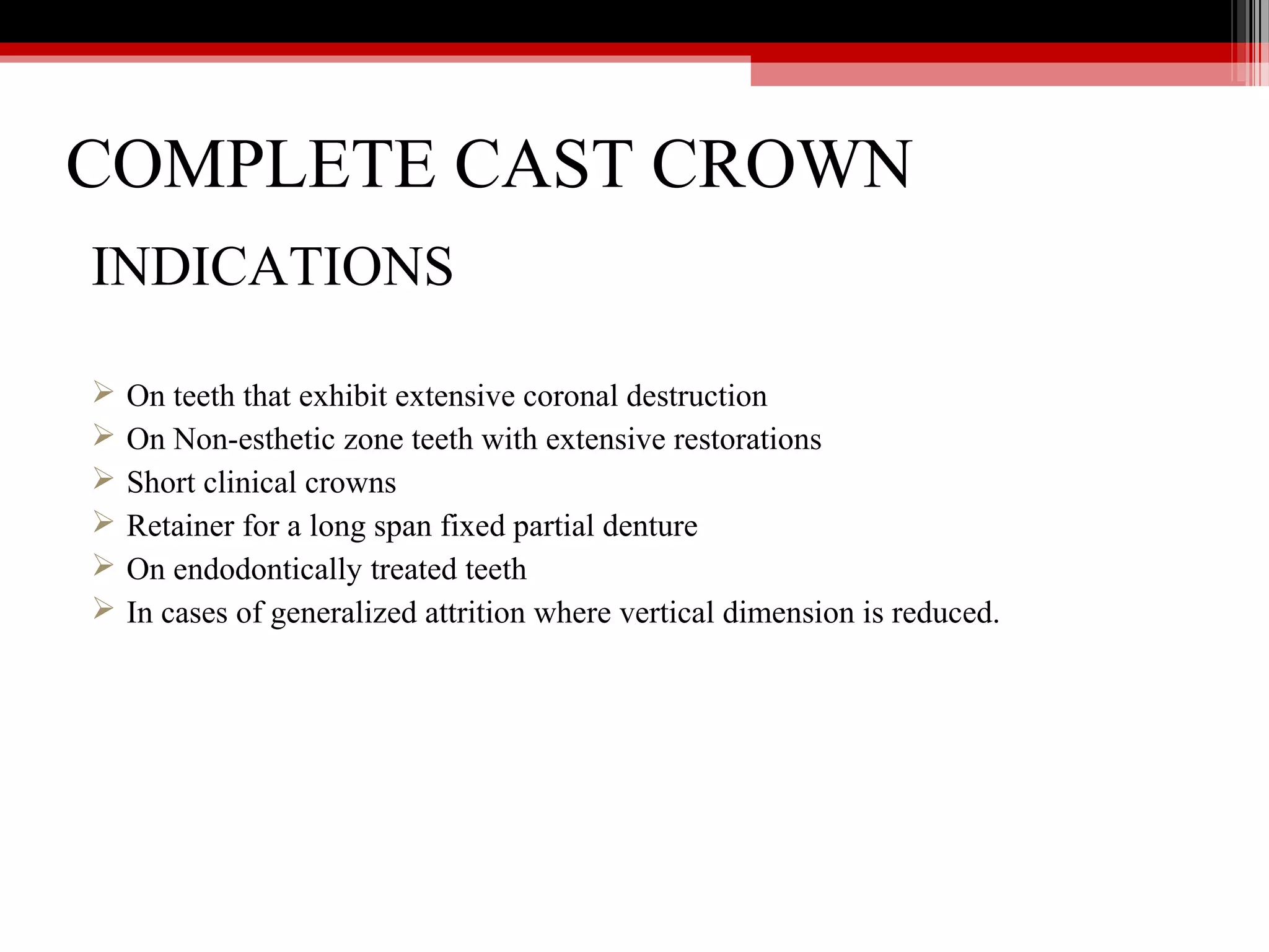 Full crown preparation | PPT
