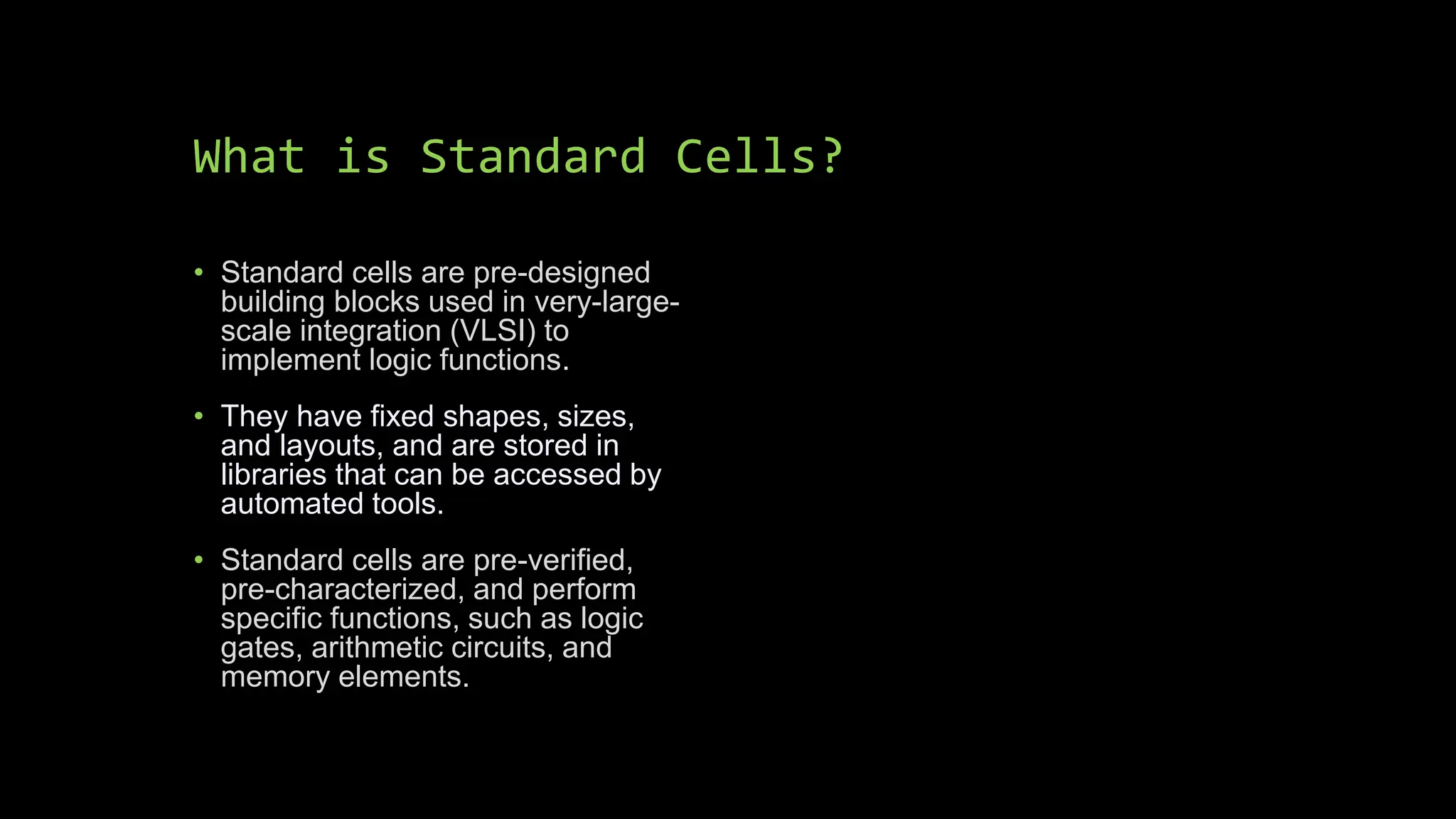FULL CUSTOM, STANDARD CELLS - VLSI Design Styles.pptx