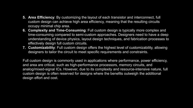 FULL CUSTOM, STANDARD CELLS - VLSI Design Styles.pptx | Computing | Technology & Computing