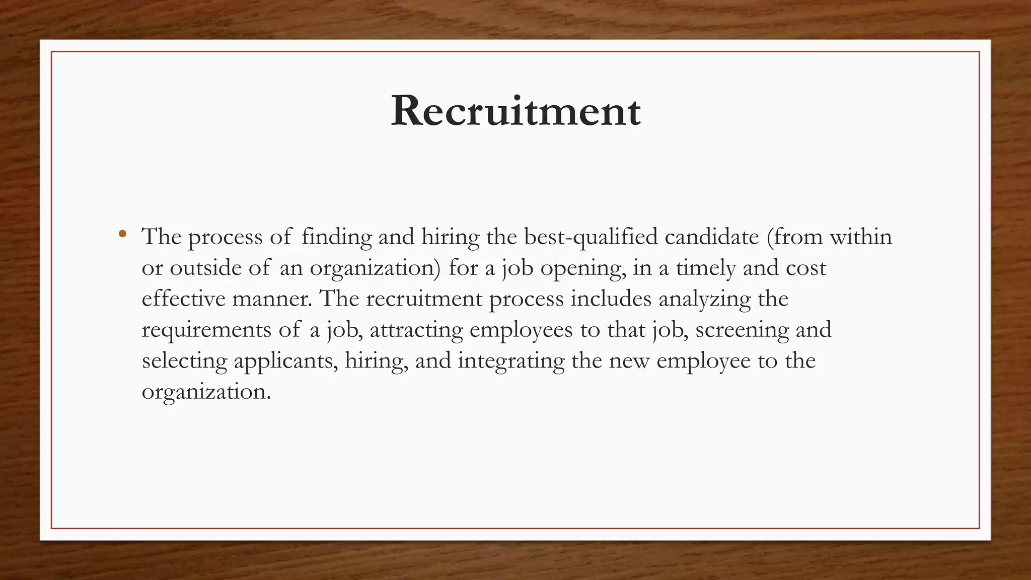 Full cycle recruitment | PPTX