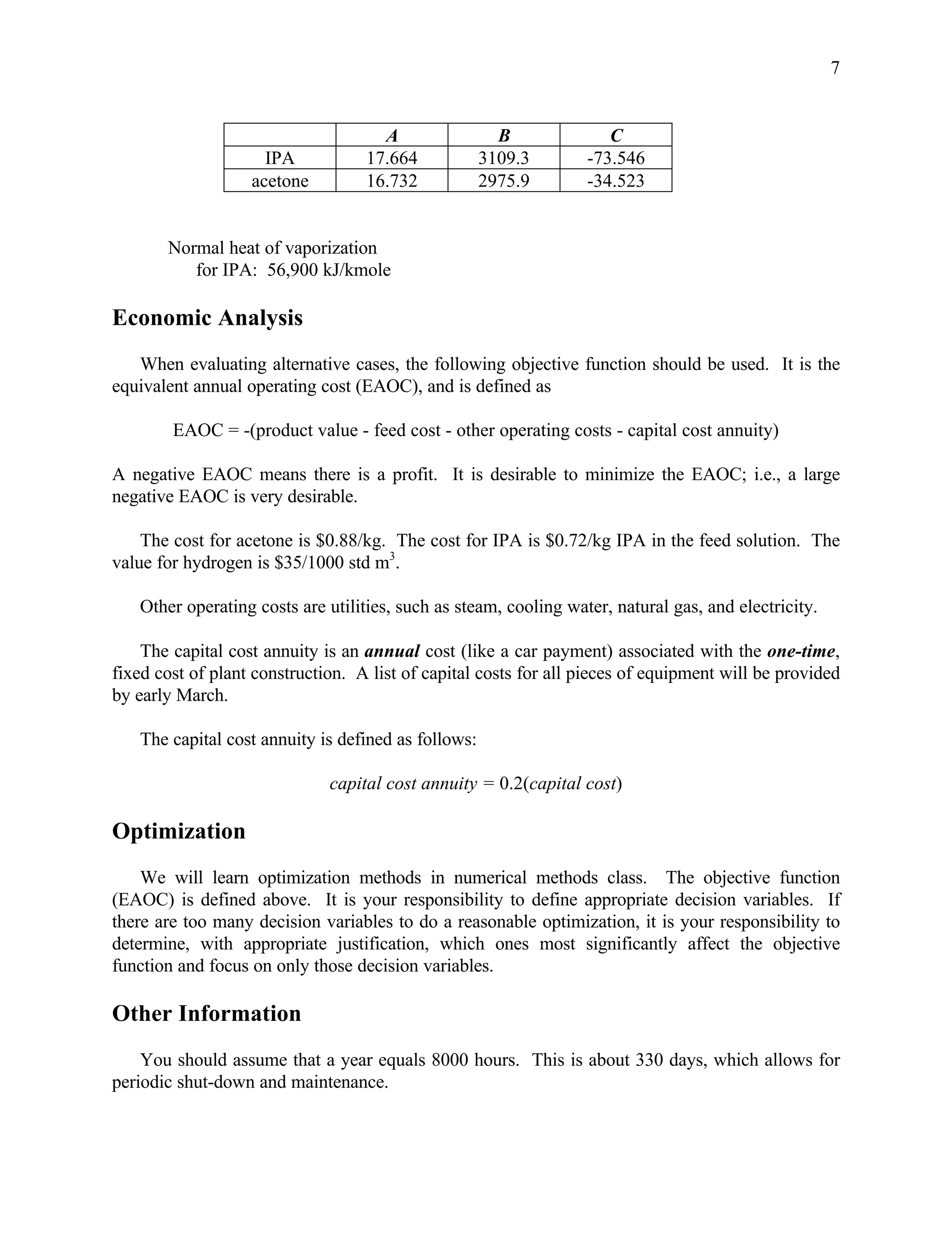 Full design for acetone production | PDF
