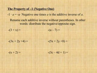 Distributive Property | PPT | Programming Languages | Computing