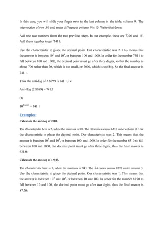 Indices and logarithms | PDF