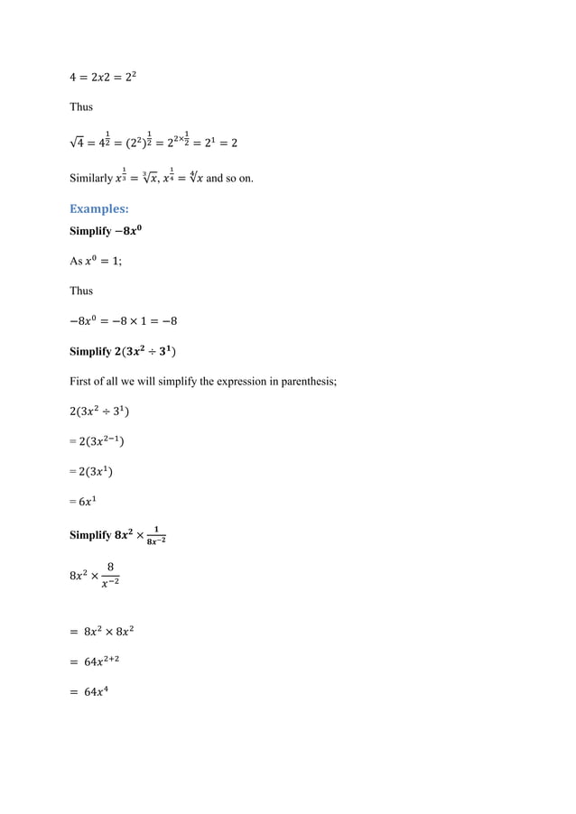 Indices and logarithms | PDF