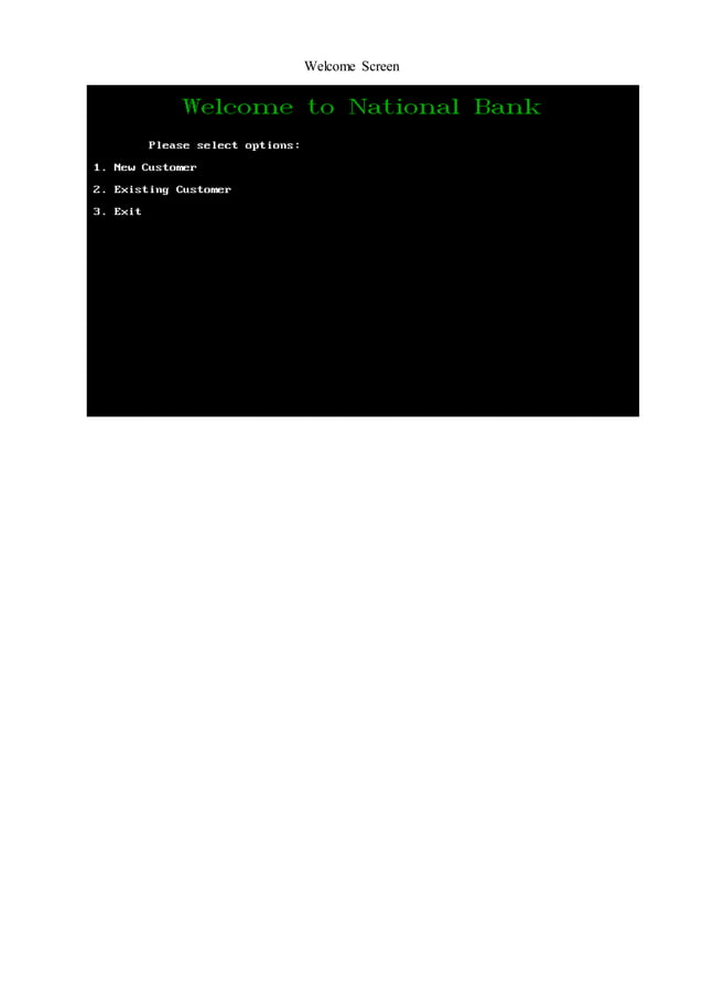 Banking Management System Project documentation | DOCX | Databases ...