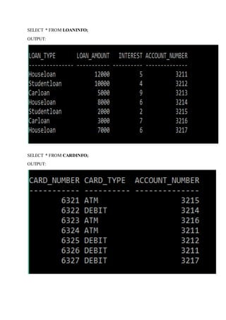 Banking Management System Project documentation | DOCX
