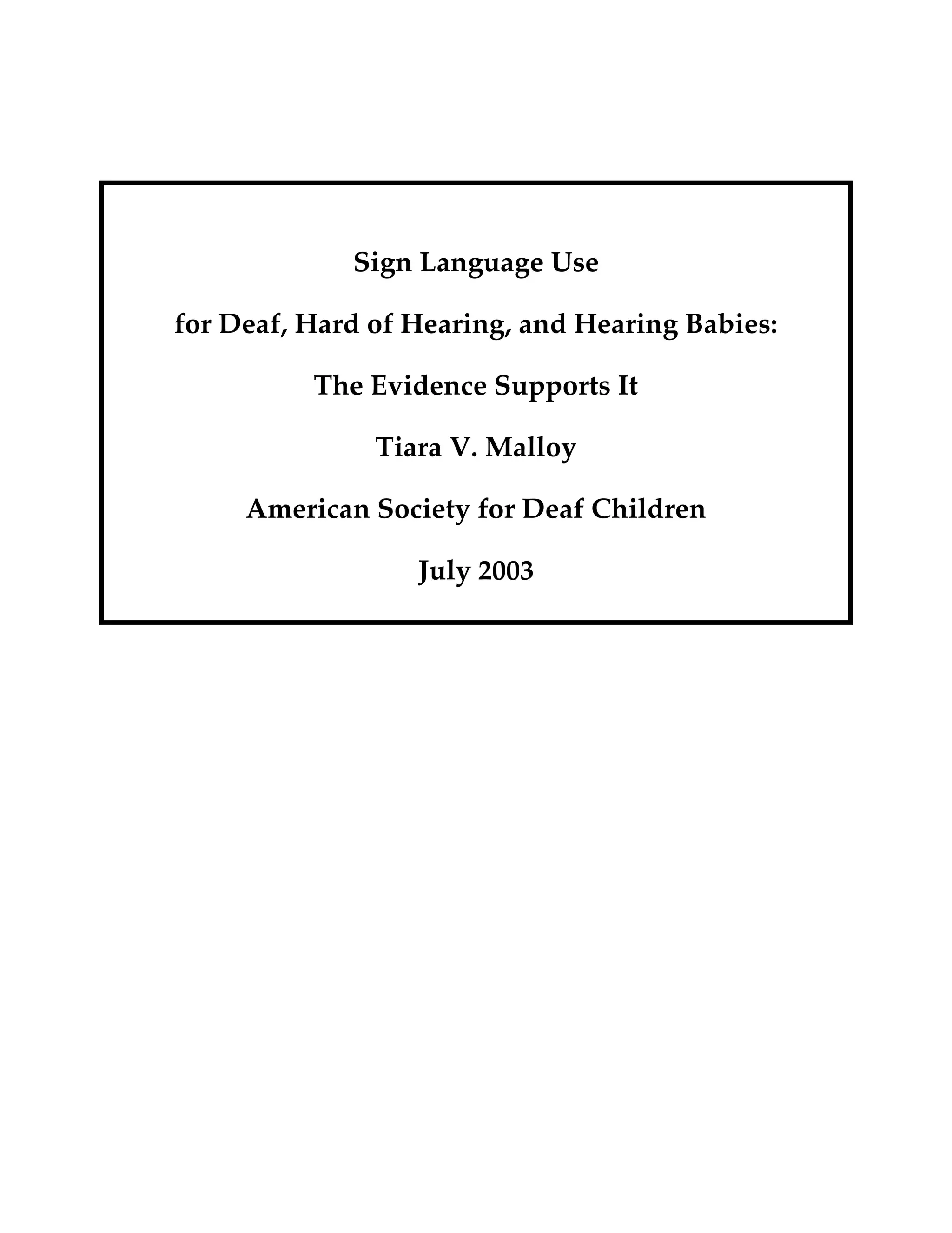Full document of asdc sign language for all english | PDF