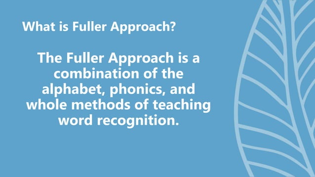 Fuller Approach-lei_new_SLAC.pptx | Parenting | Family and Relationships