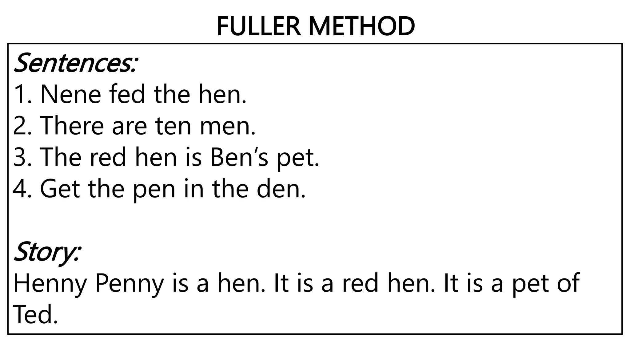 FULLER METHOD TECHNIQUE FOR KINGARTEN TO GRADE 3 | PPT
