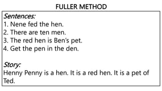 FULLER METHOD TECHNIQUE FOR KINGARTEN TO GRADE 3 | PPT