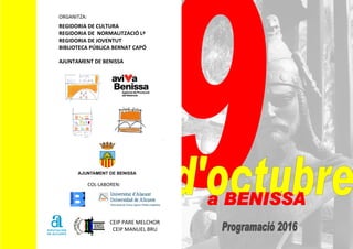 Fullet Activitats 9 d'octubre 2016 | PDF