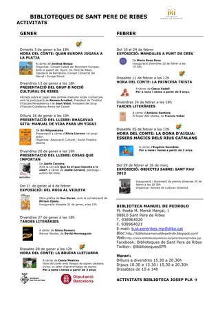 Fulletó gener febrer 2012 | PDF