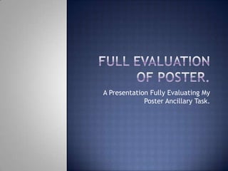 Full evaluation of poster | PPTX