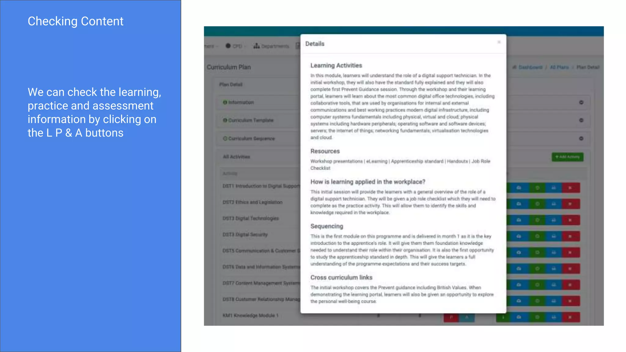 Apprenticeship Curriculum Plan Walkthrough | PPTX | Educational ...