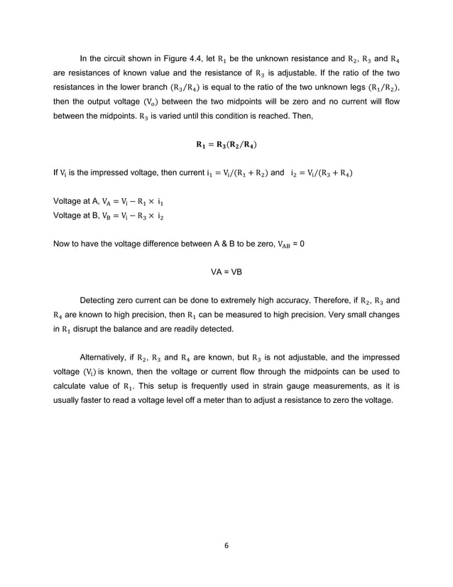 THEVENIN’S THEOREM AND WHEATSTONE BRIDGE experiment 4 | DOCX | Computer Networking | Computing
