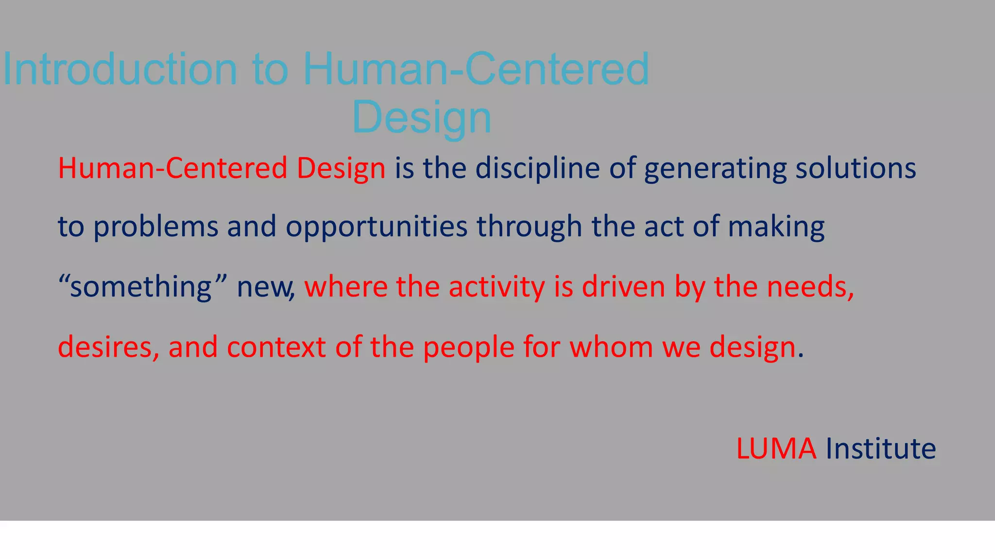 human centered design | PPTX