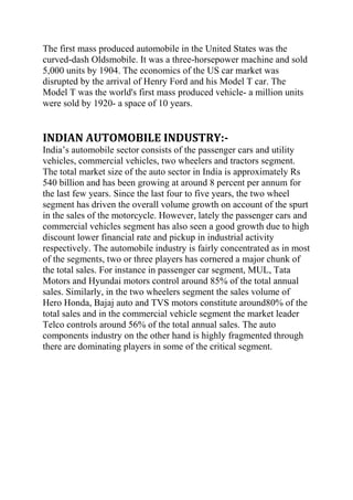 Major project report on Tata Motors and its marketing strategies | PDF