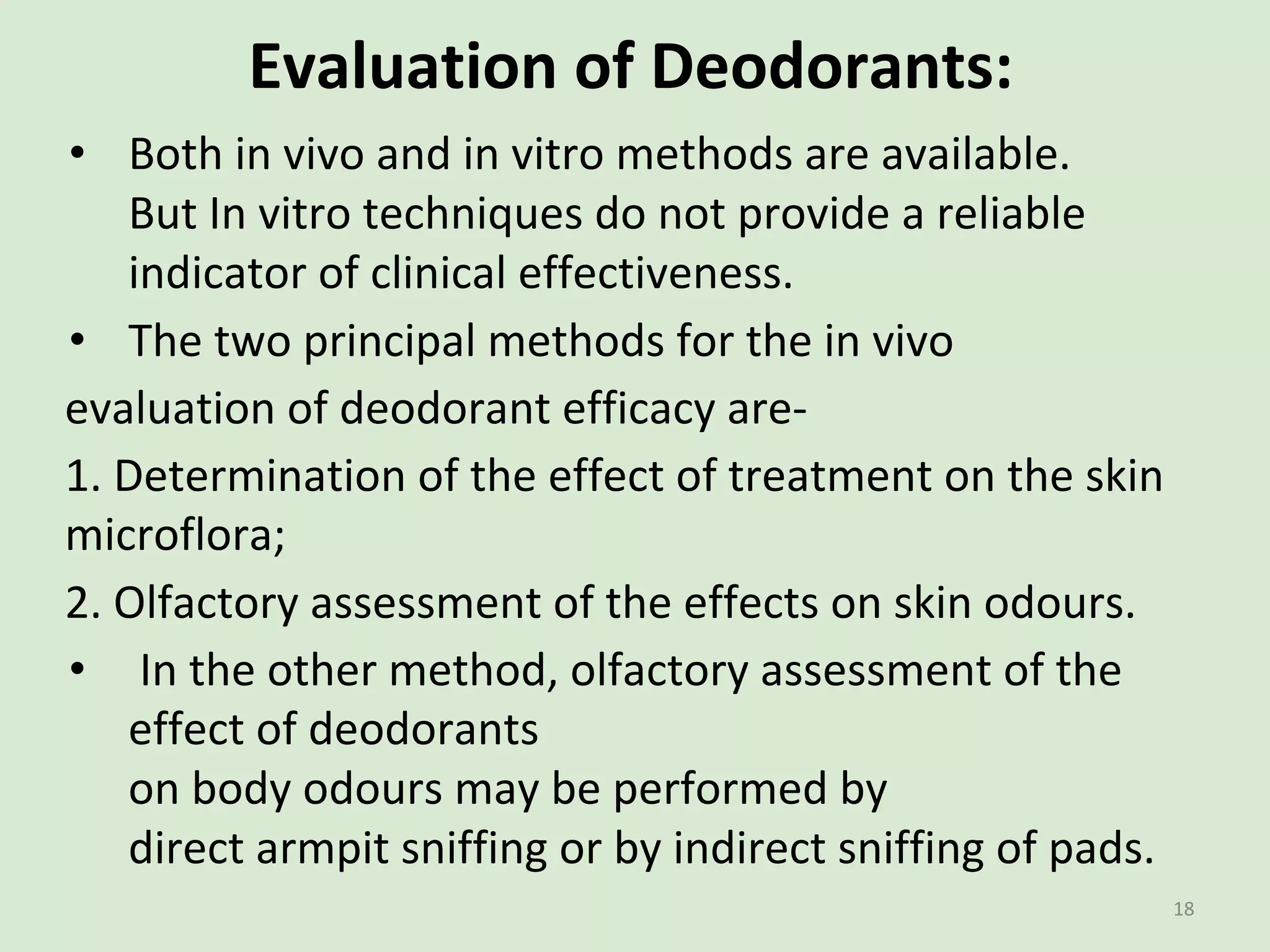 Deodorant & Antiperspirant | PDF