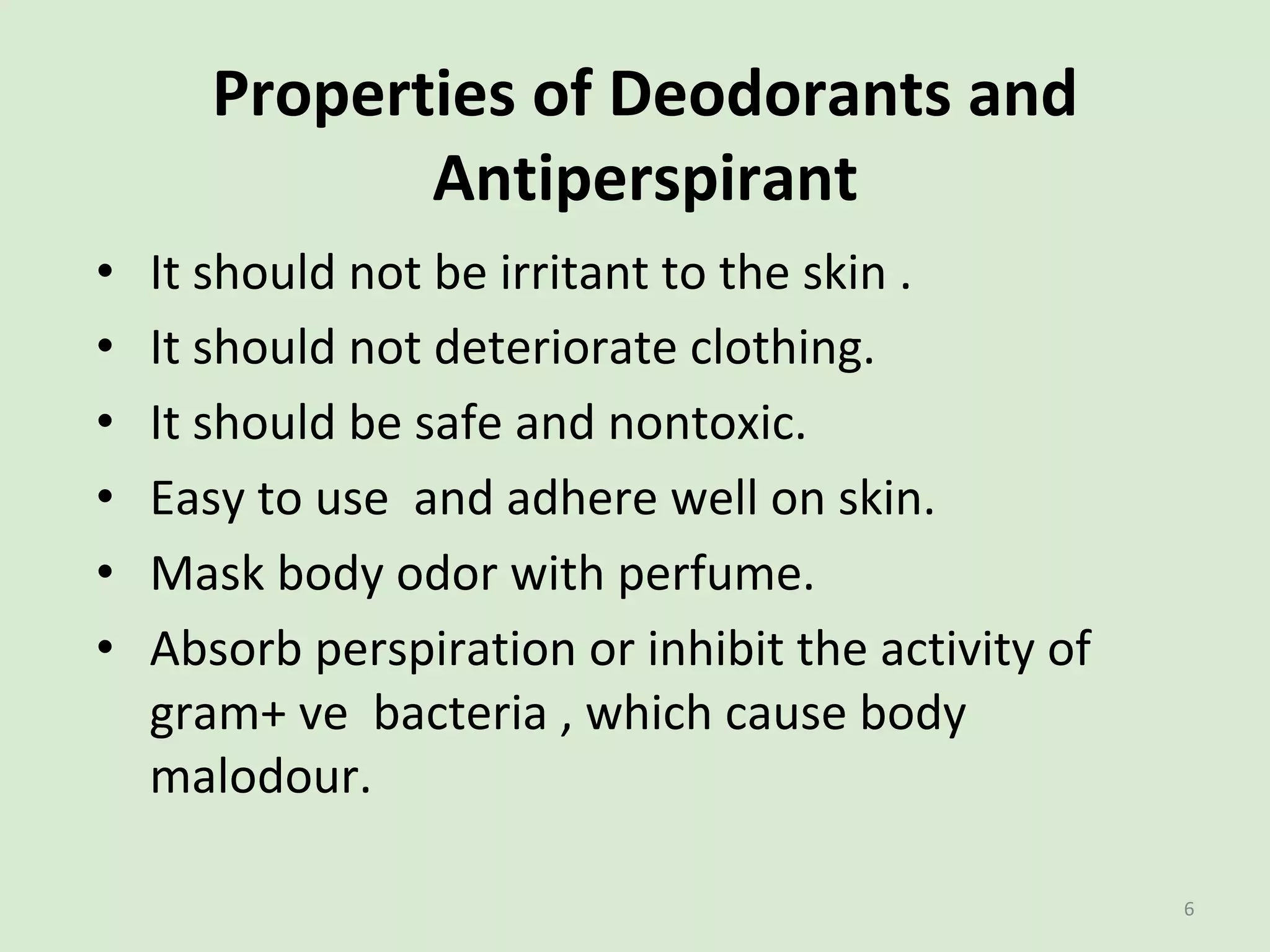 Deodorant & Antiperspirant | PDF