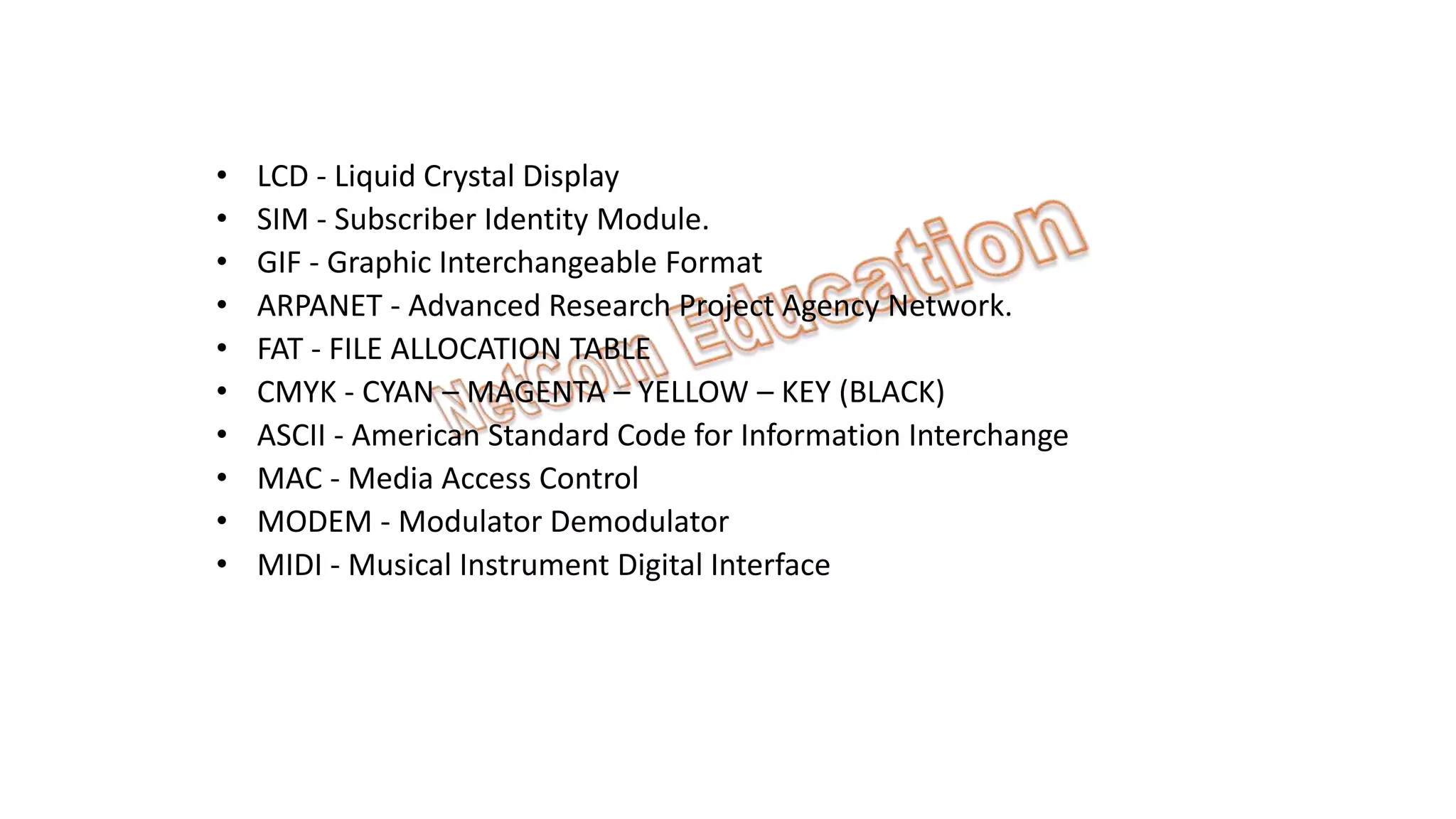 Full Forms (CSE) NetCom Education.pptx