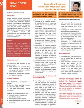 Goal Centre e-bulletin Jan 2015 | PDF