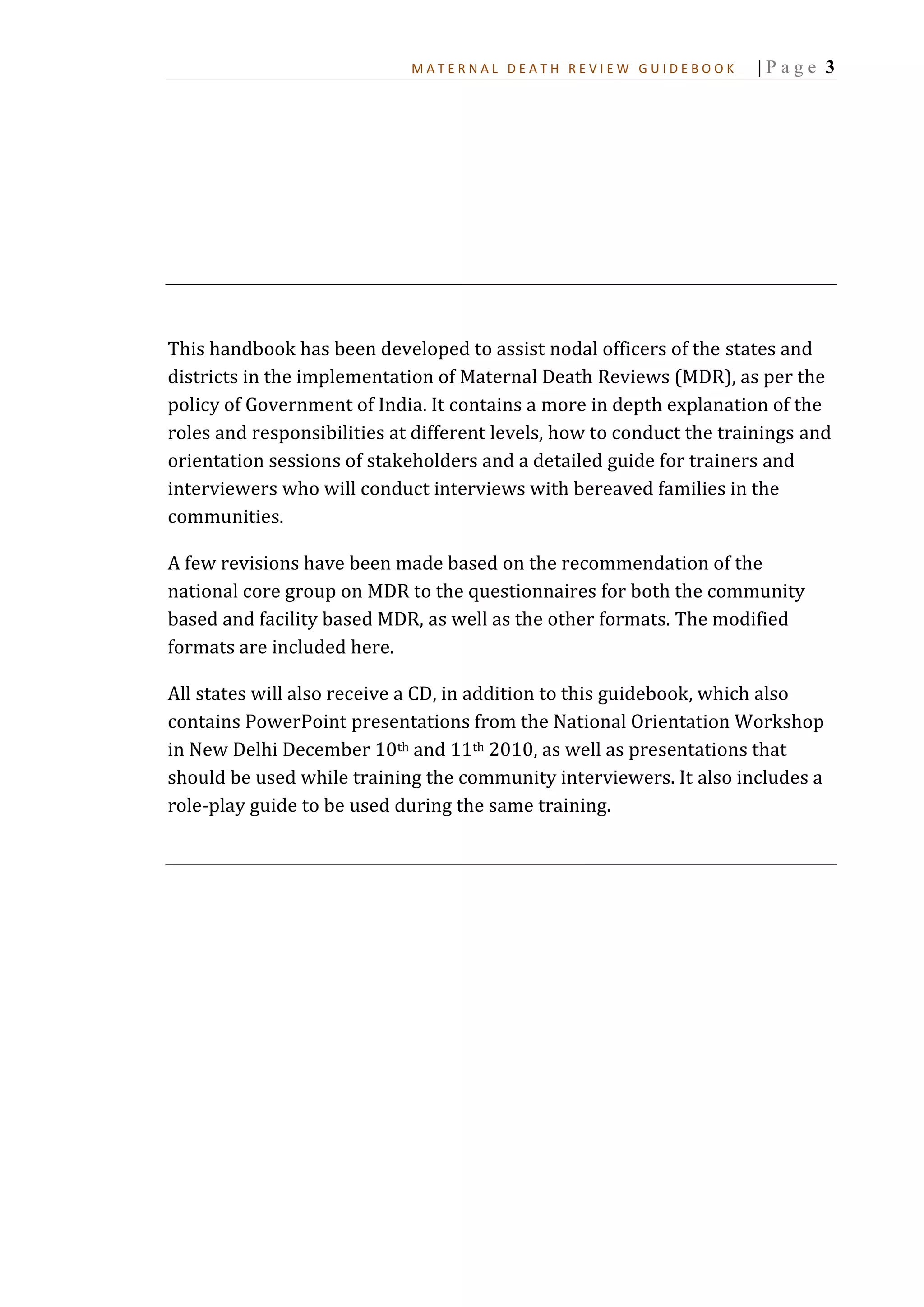 Maternal Death Review guidebook | PDF