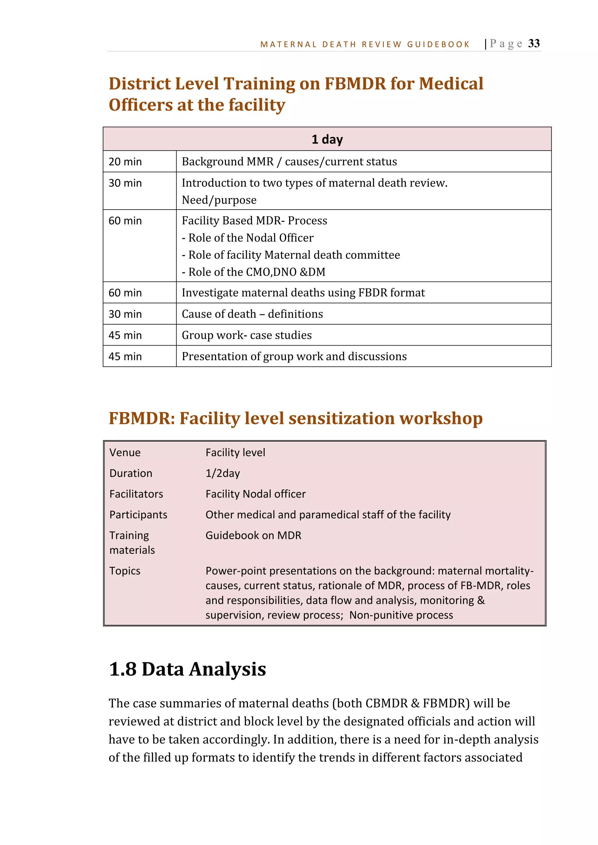 Maternal Death Review guidebook | PDF