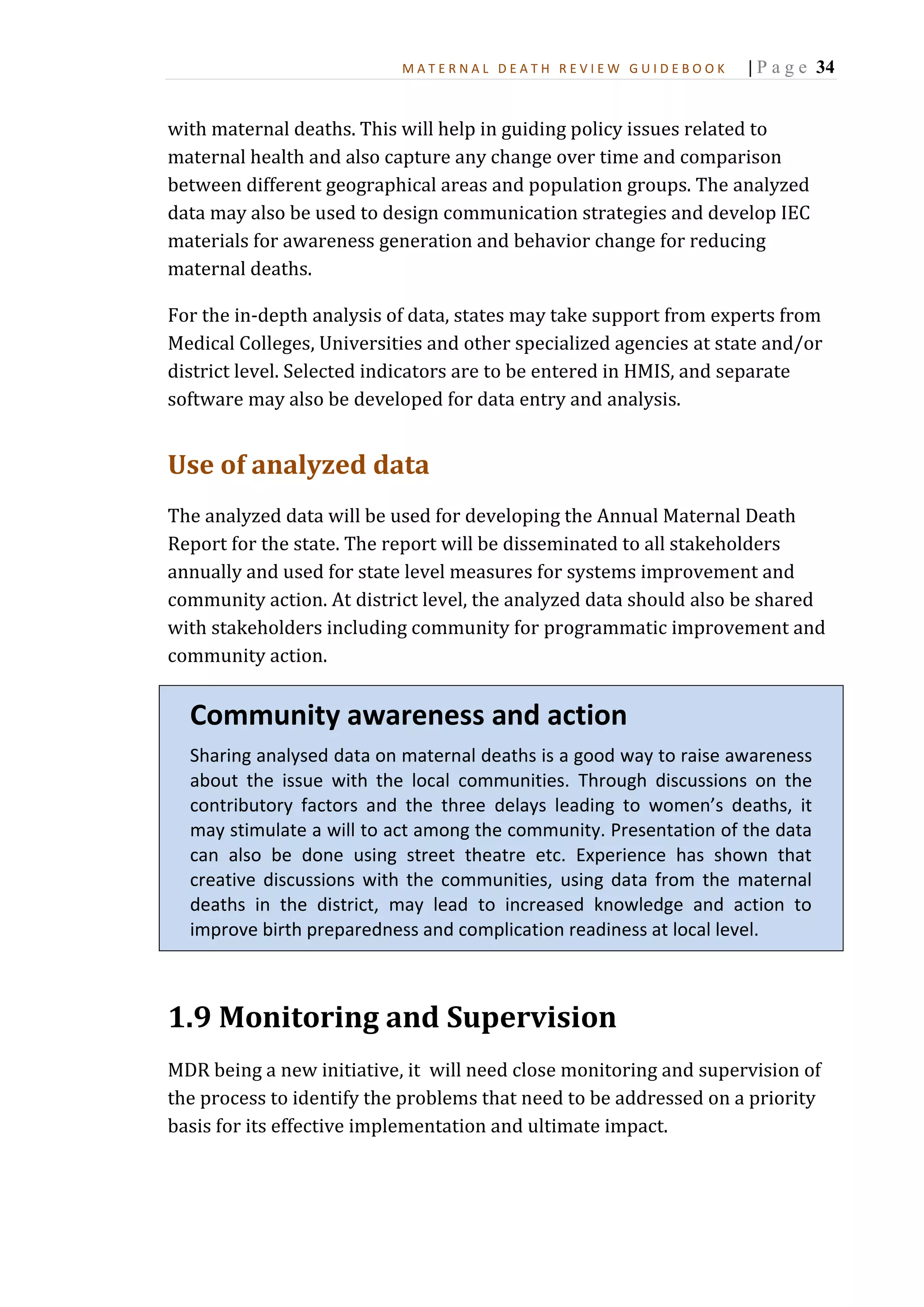 Maternal Death Review guidebook | PDF