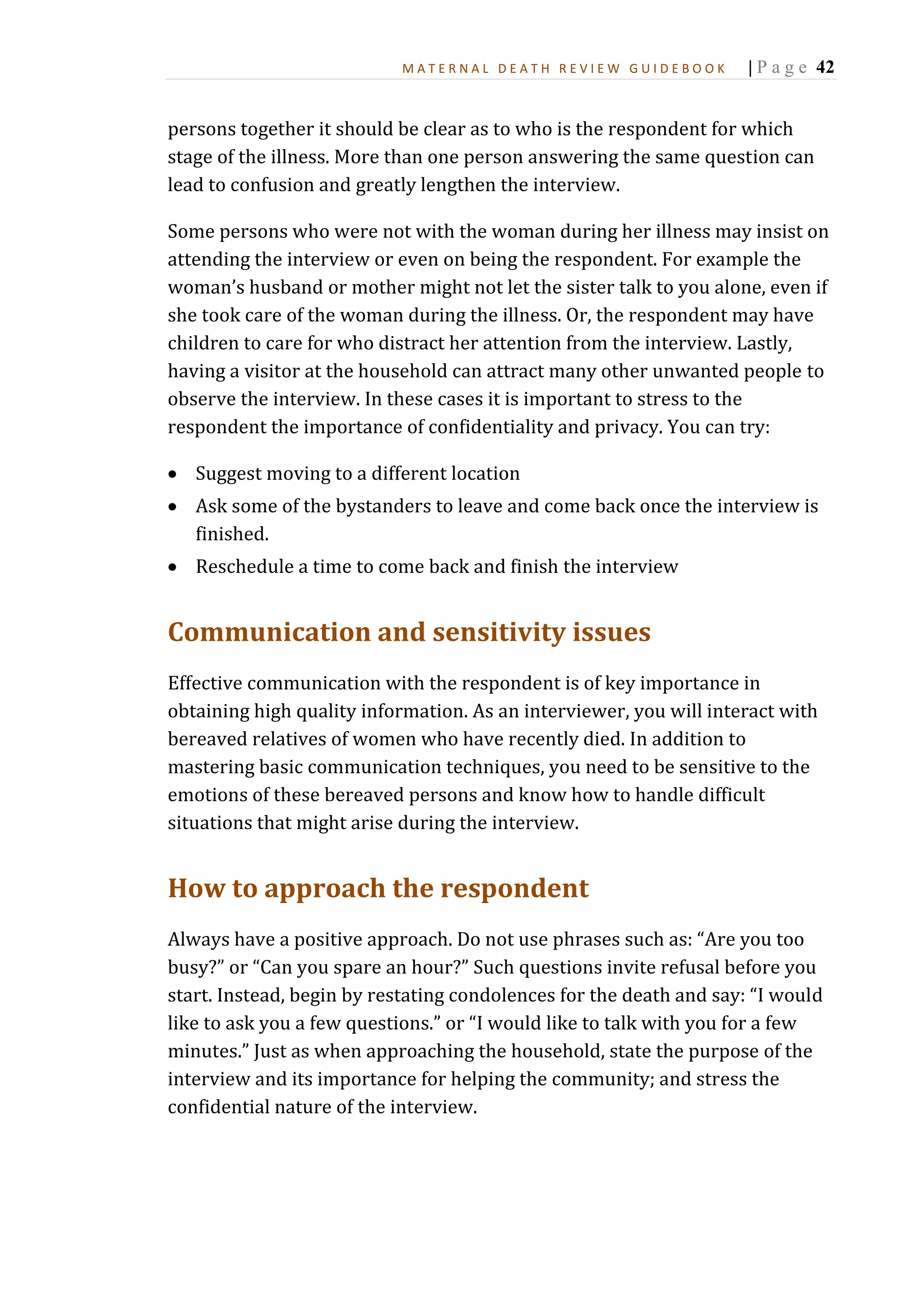 Maternal Death Review guidebook | PDF