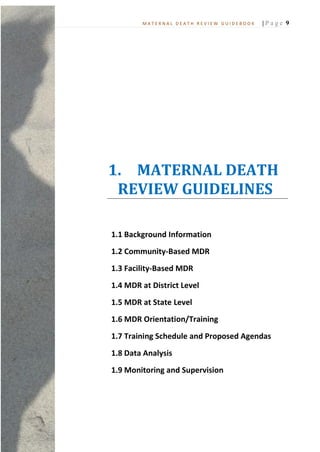 Maternal Death Review guidebook | PDF