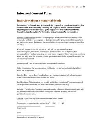 Maternal Death Review guidebook | PDF