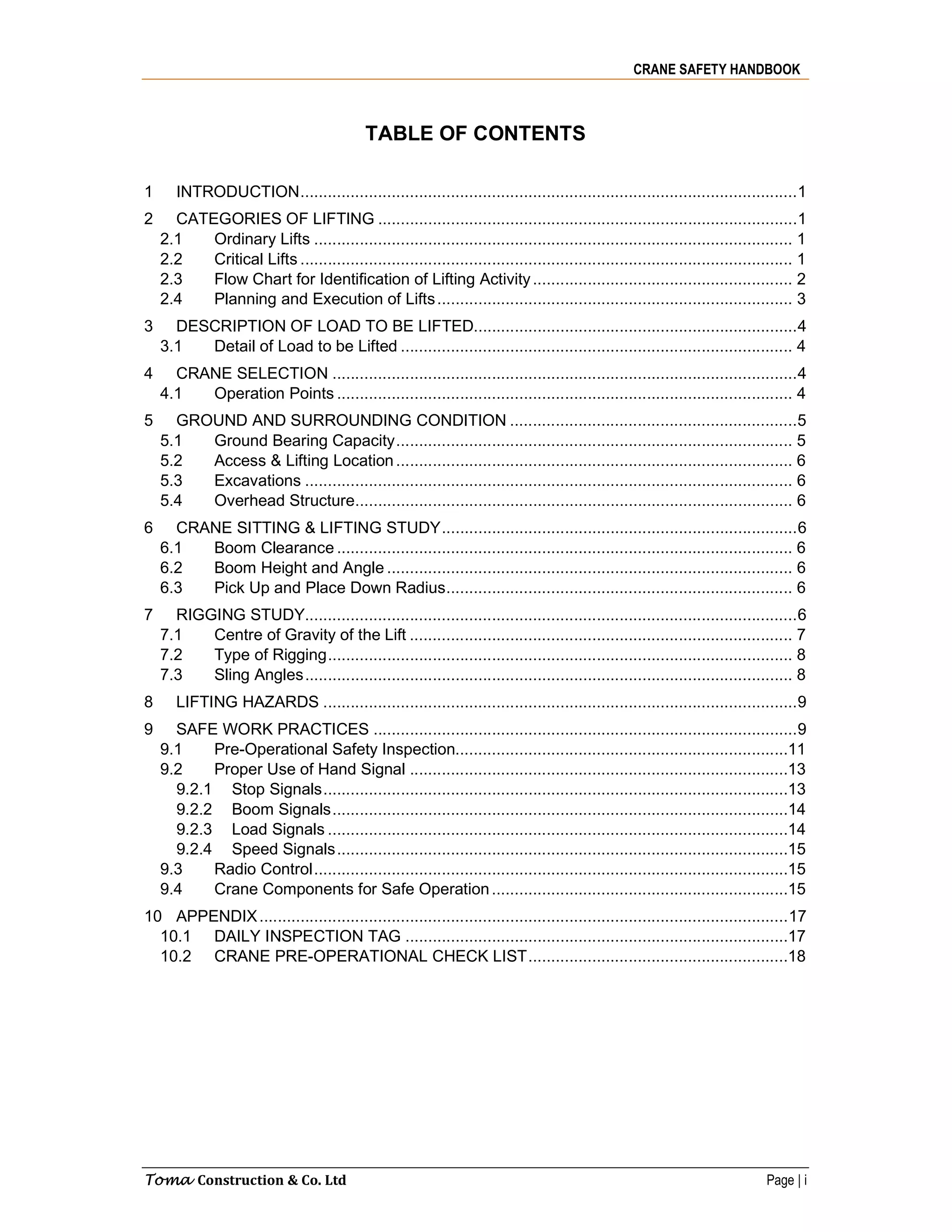 CRANE SAFETY HANDBOOK | PDF