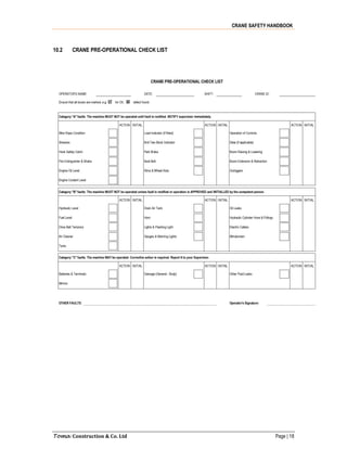 CRANE SAFETY HANDBOOK | PDF