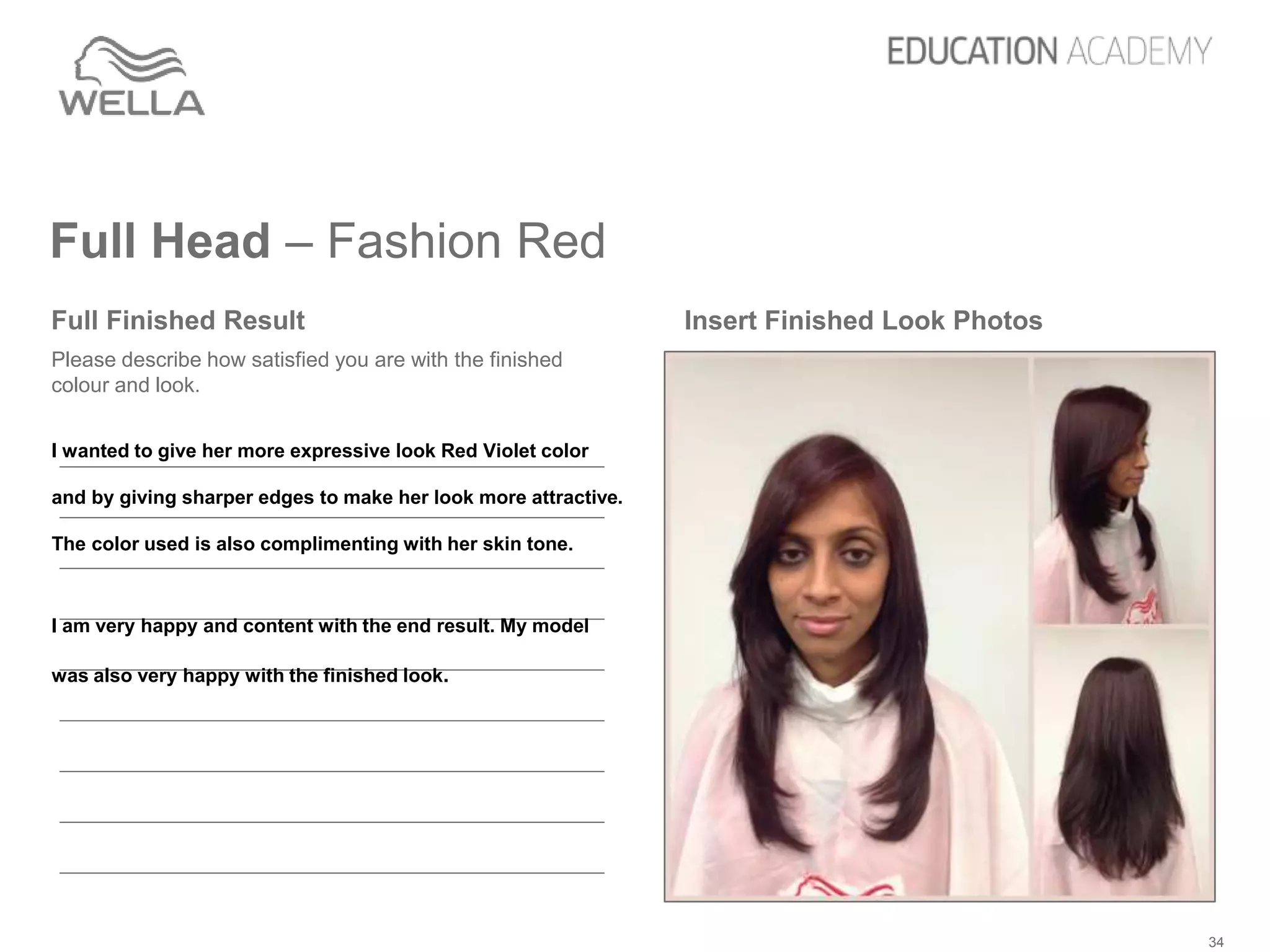 Full head color application | PPTX